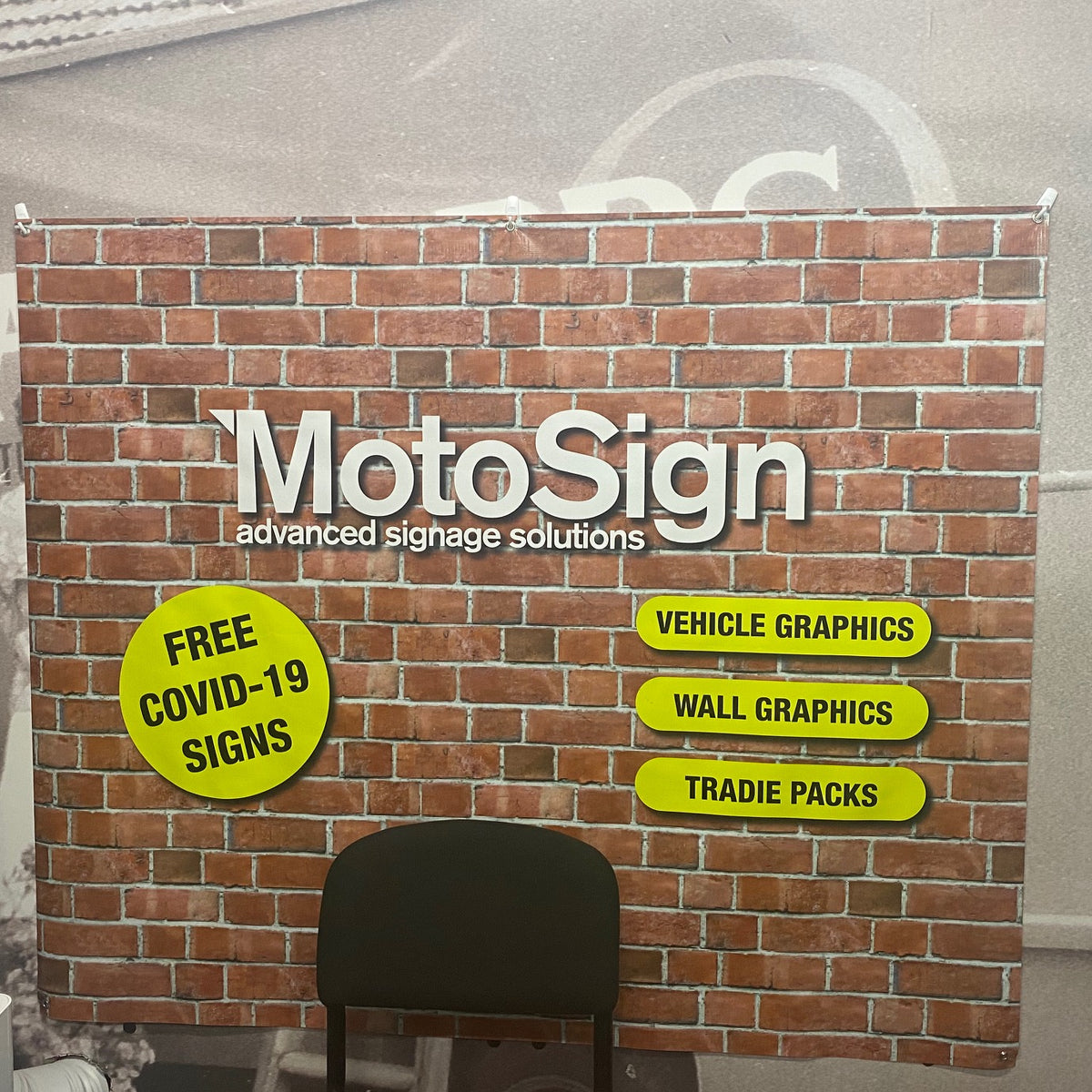 Zoom Virtual Meeting Wall - 1800mm x 1500mm Soft Wall – Tradie Wraps