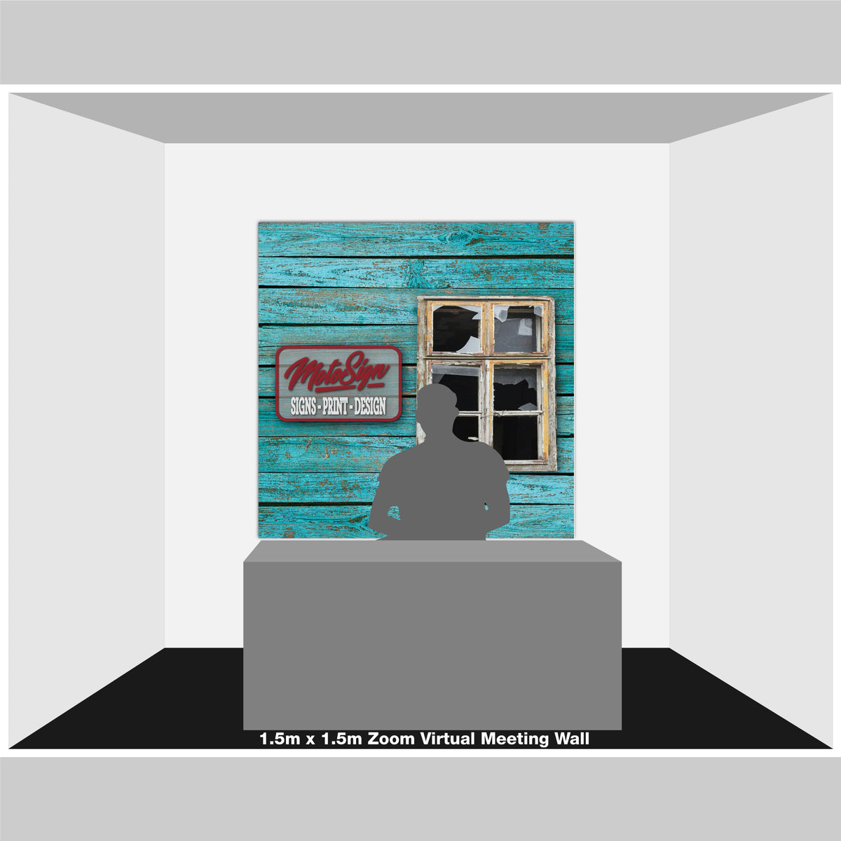 Zoom Virtual Meeting Wall - 1500mm x 1500mm Coreflute – Tradie Wraps